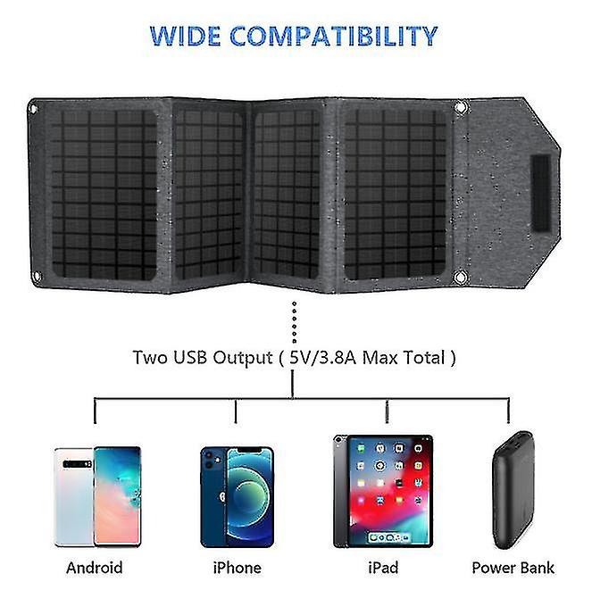 Foldable Portable Solar Charging Panel, For Portable Power Station And ...