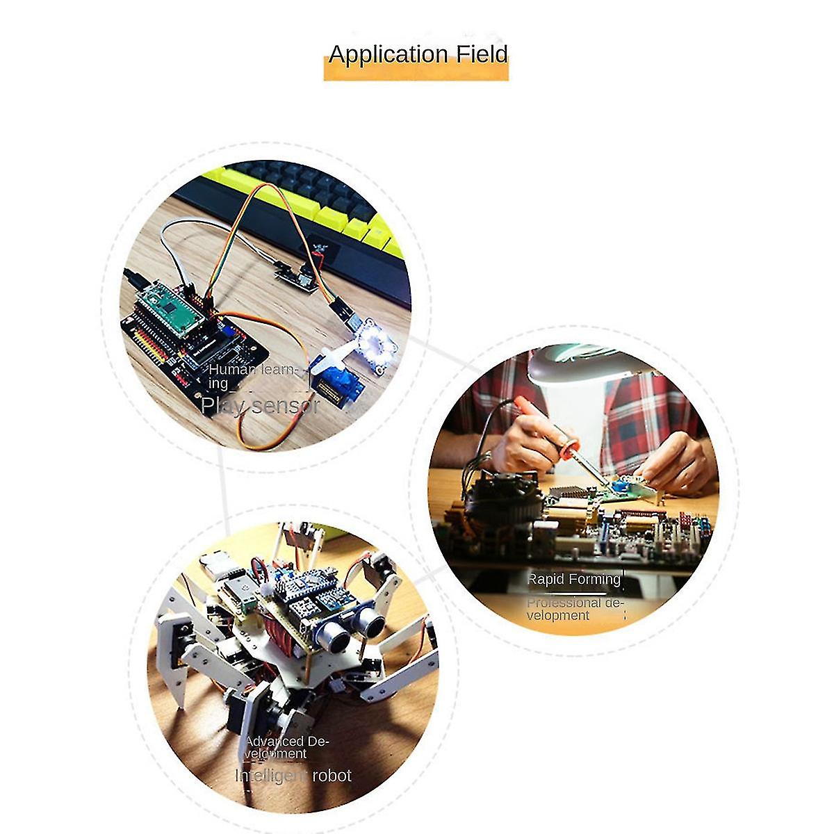 För Pico Gpio-sensorexpansionskort Direkt plug-in-anslutning 4-vägs 5v ...