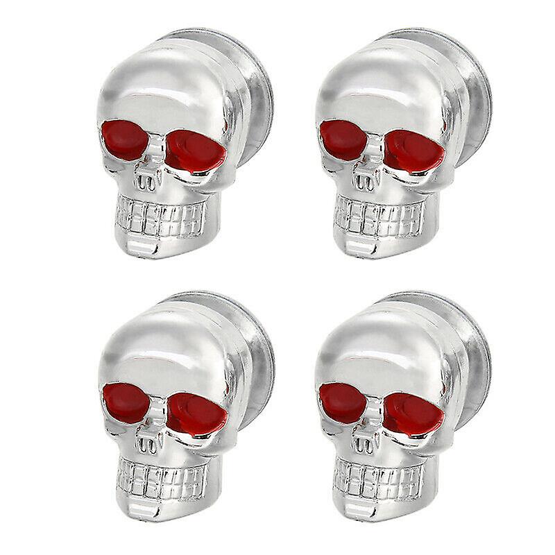 Skull License Plate Frame Bolts Screws Fastener Cap Motorcycle Car ...
