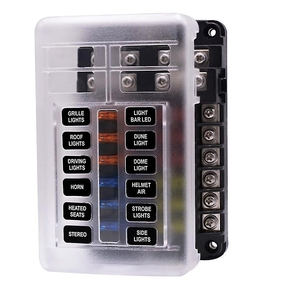 Plug-in car fuse box with led indicator for cars, off-road vehicles ...