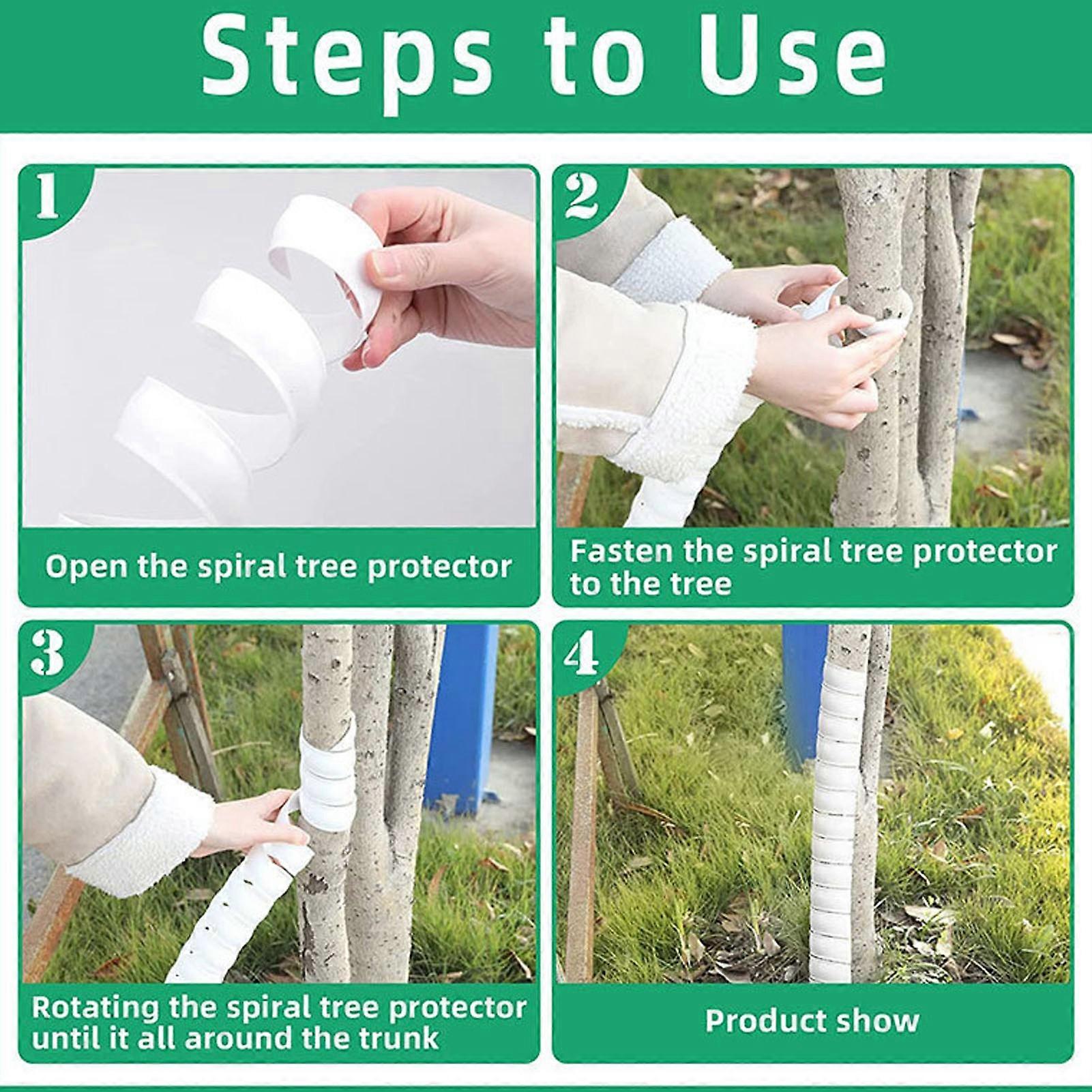 Tree Trunk Protector Plastic Spiral Tree Guard Tree Bark Protector Tube ...