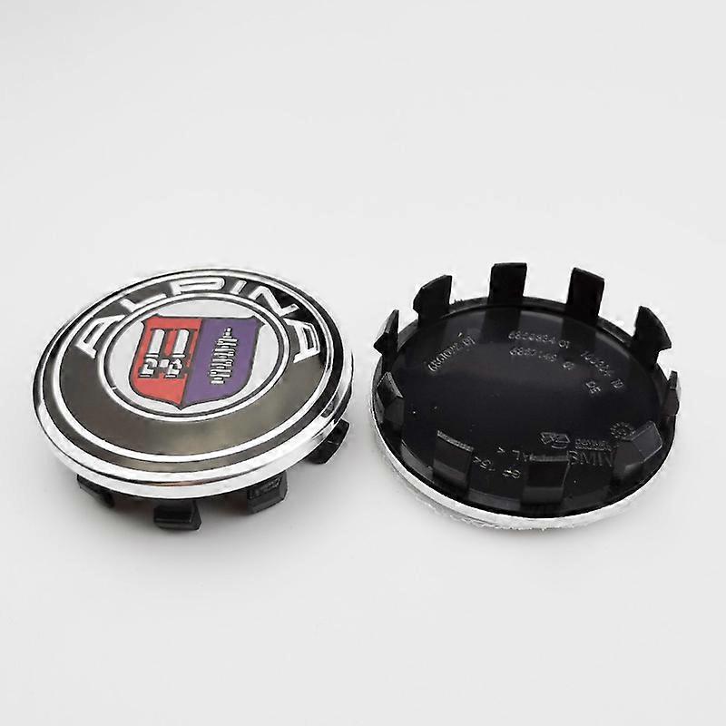 4pcs 56mm Black Red Auto Wheel Center Cap Logo Hub Covers Badge Emblem ...