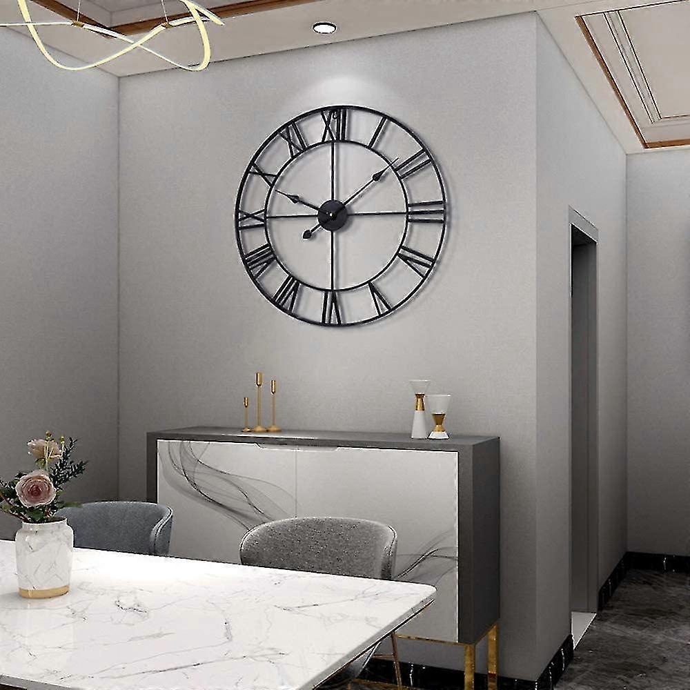 Wall Clock Noiseless High Quality Wall Clocks Vintage Style | Fruugo UK