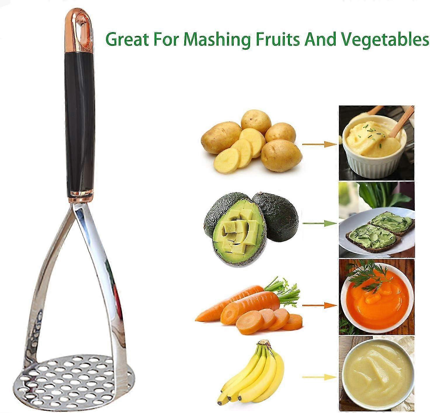 Potato Masher, High Quality Stainless Steel Mashed Potatoes, Perfect ...
