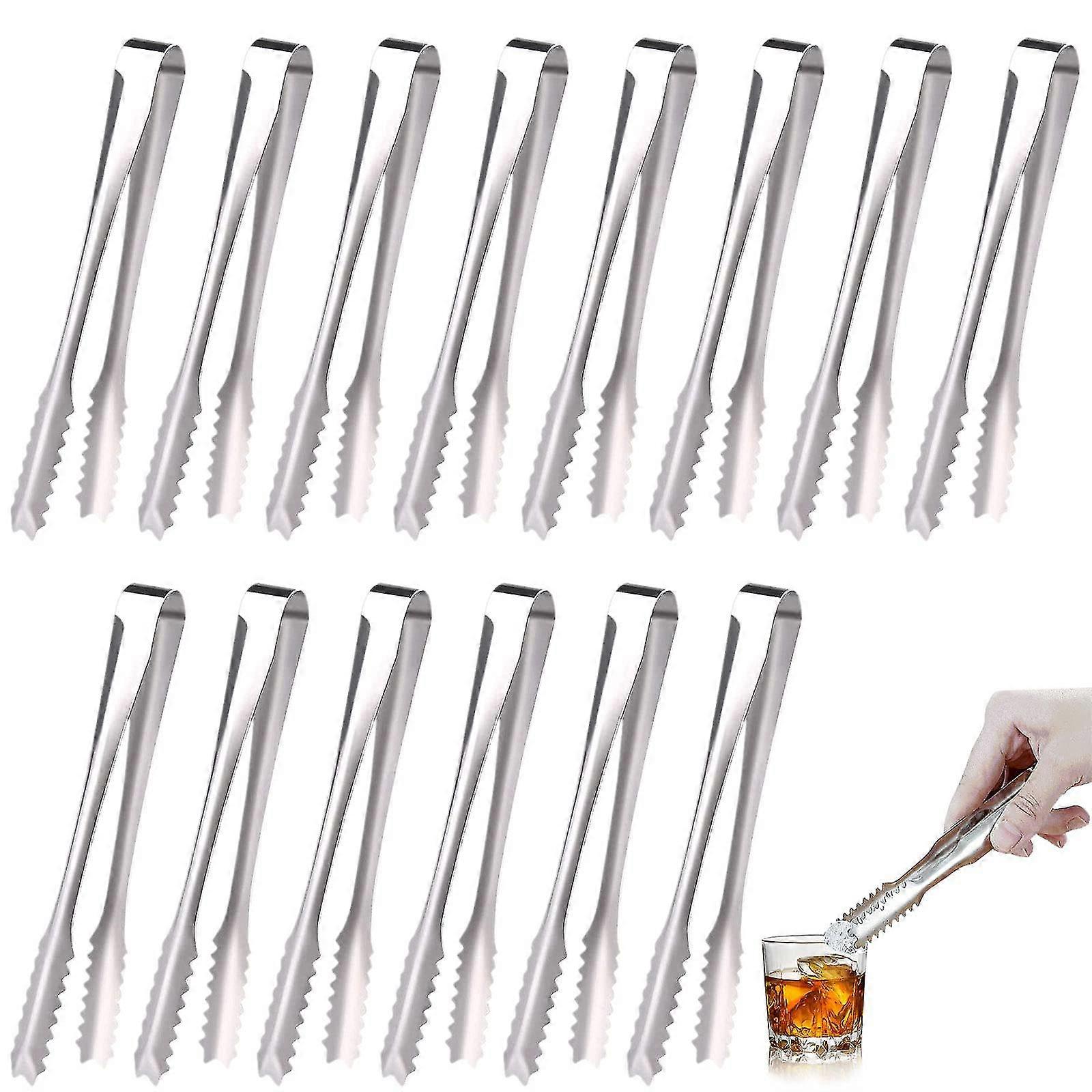 14 Pcs Ice Sugar Tongs, Stainless Steel Tongs Mini Serving Tongs, Small ...