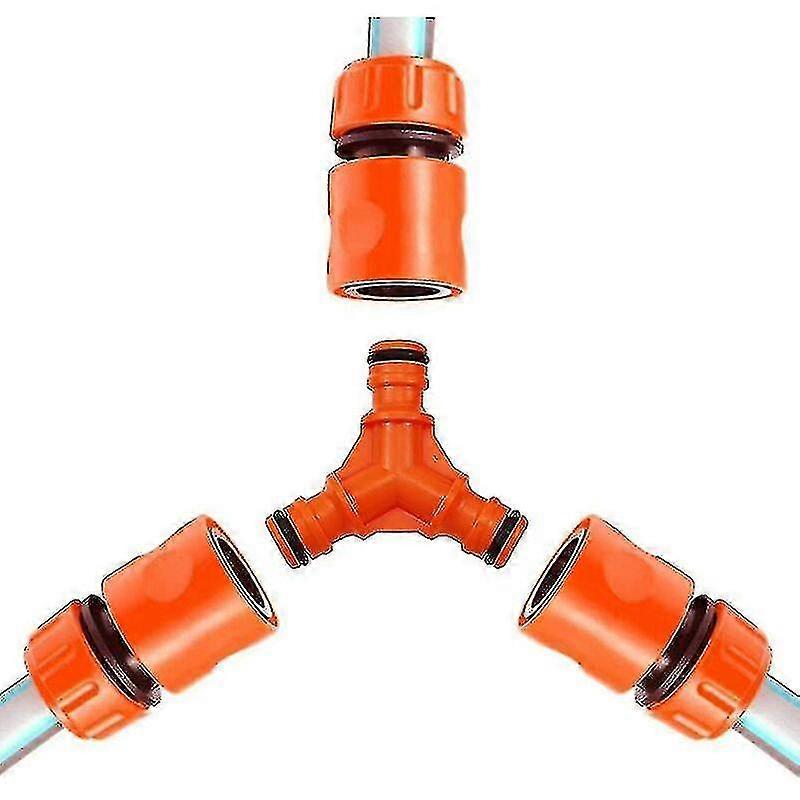 20 Pack 3 Way Hose Quick Connectors Y-spring Irrigation Y-spring Orange ...
