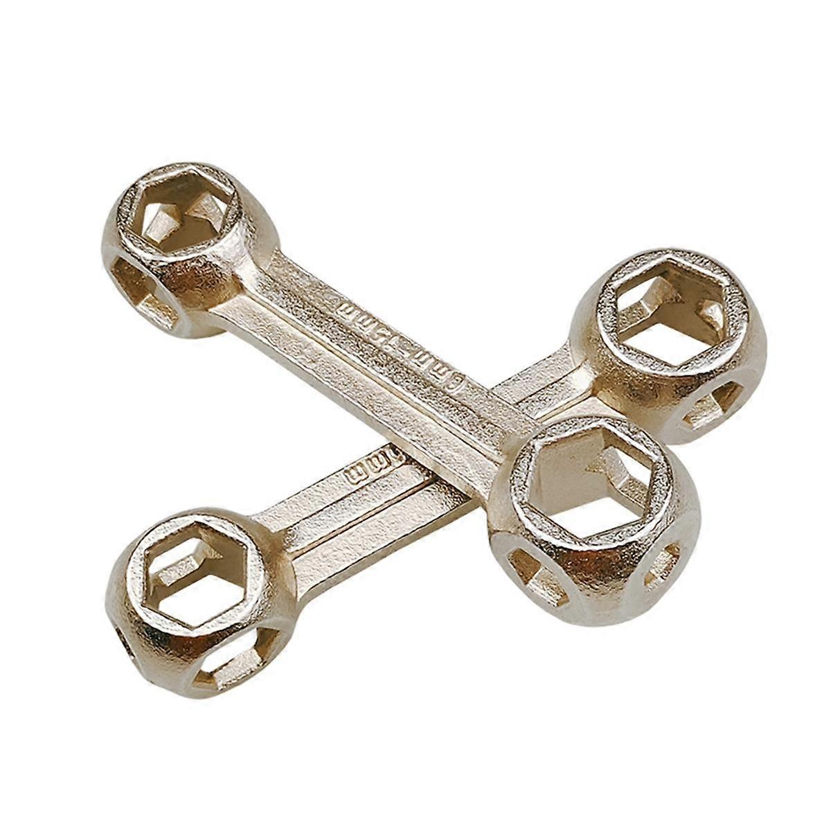 Bone Shape Hexagon Wrench Multipurpose 6-15mm 10 Holes Cycling Spanner ...