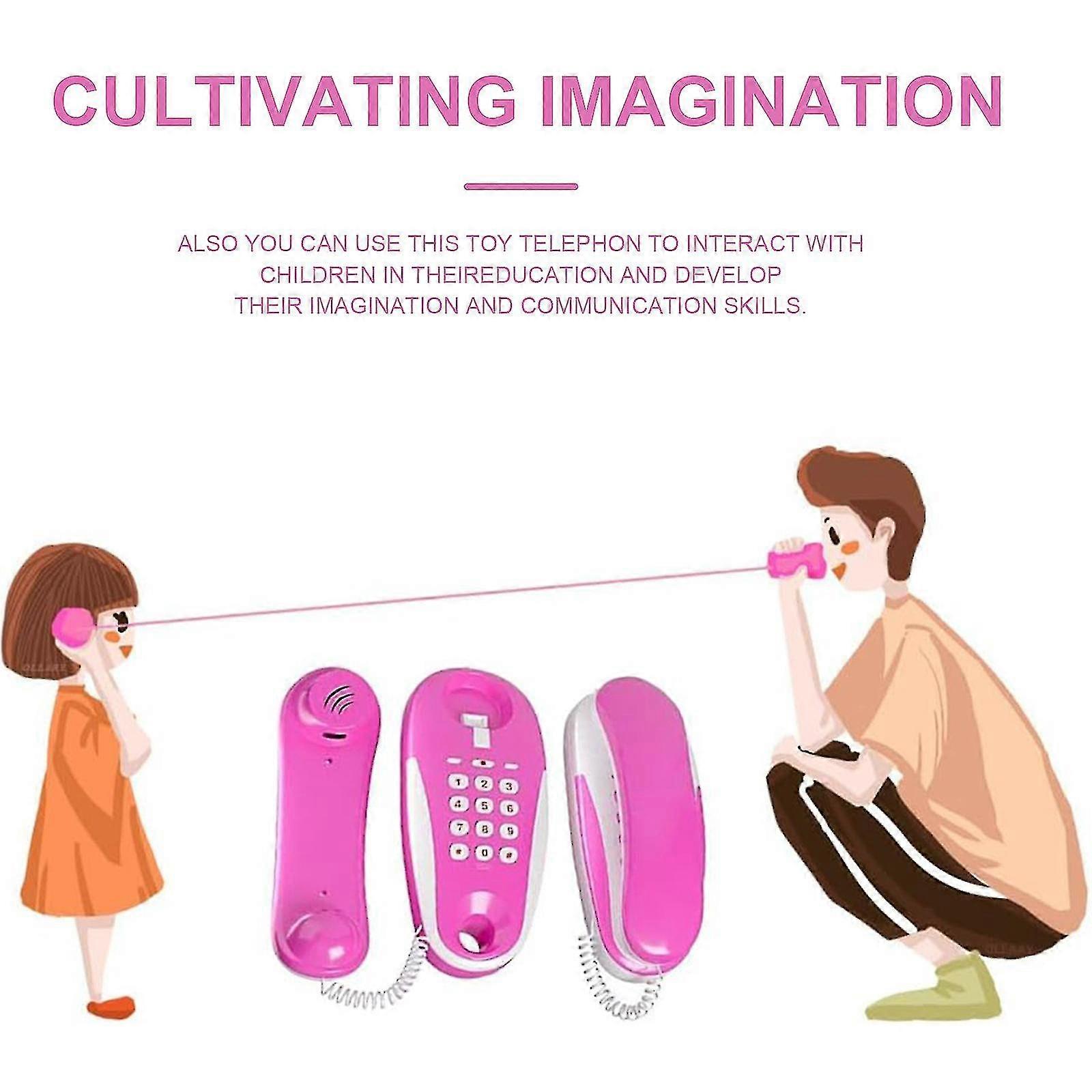 Realistic Call Simulation Wired Intercom Phone, Children's Playhouse ...