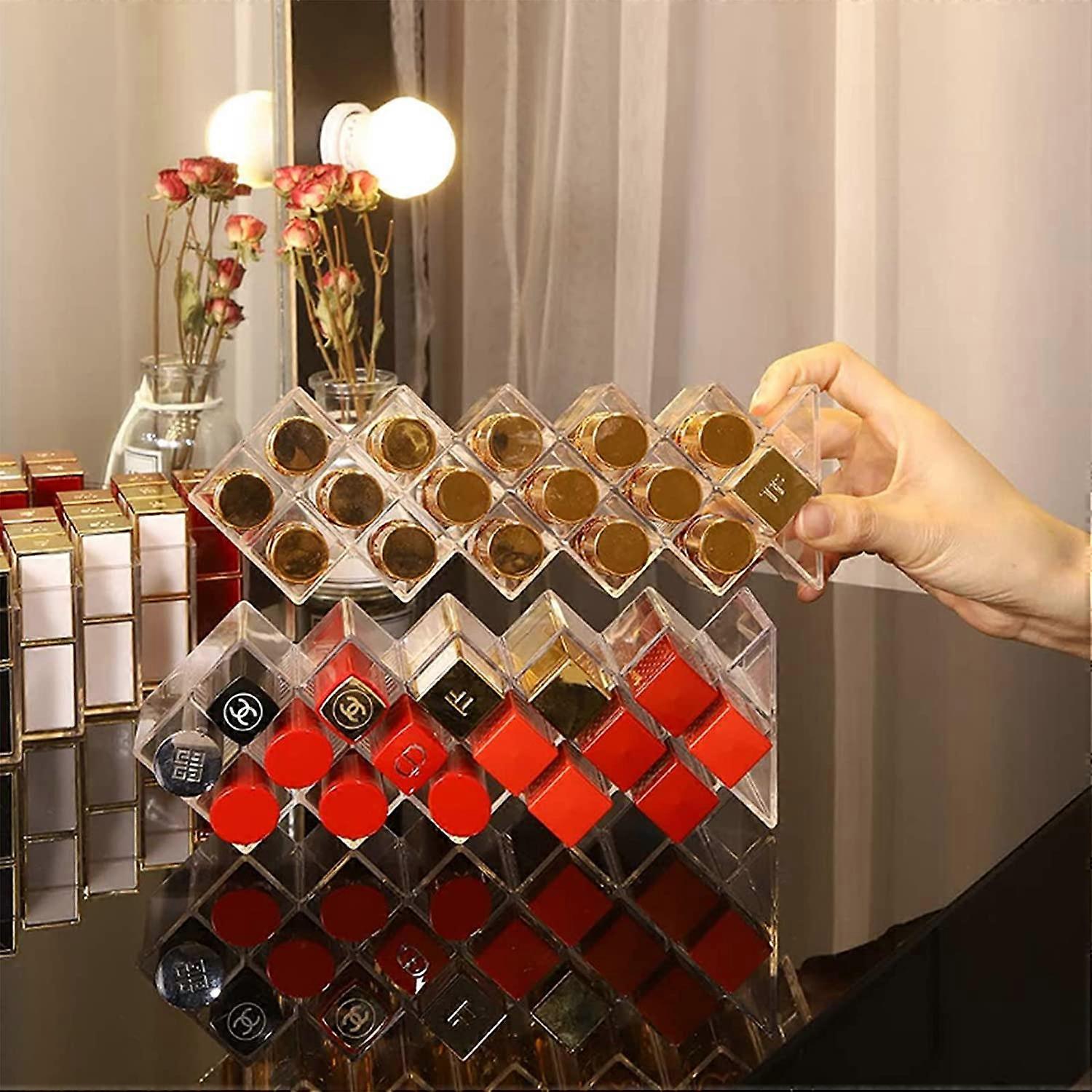 Lipstick Holder Organizer, Clear Acrylic Fish Shape Lipstick Organizer ...