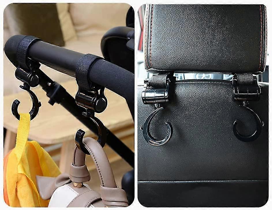 2 Pieces Stroller Rotating Hooks, Stroller Hooks Clips, Universal ...