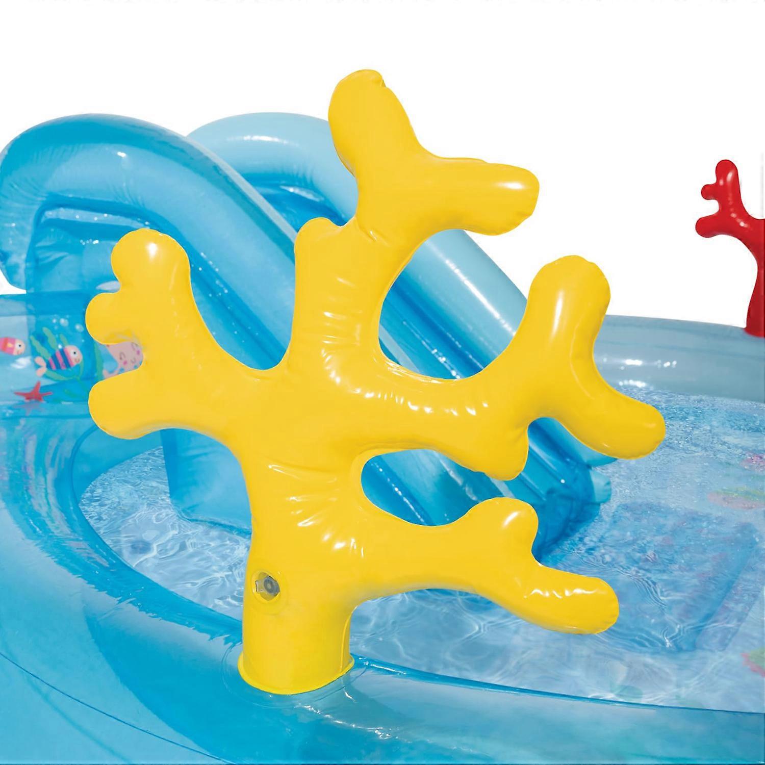 Under The Sea Inflatable Kiddie Pool: Inflatable Kids Pool with Water ...