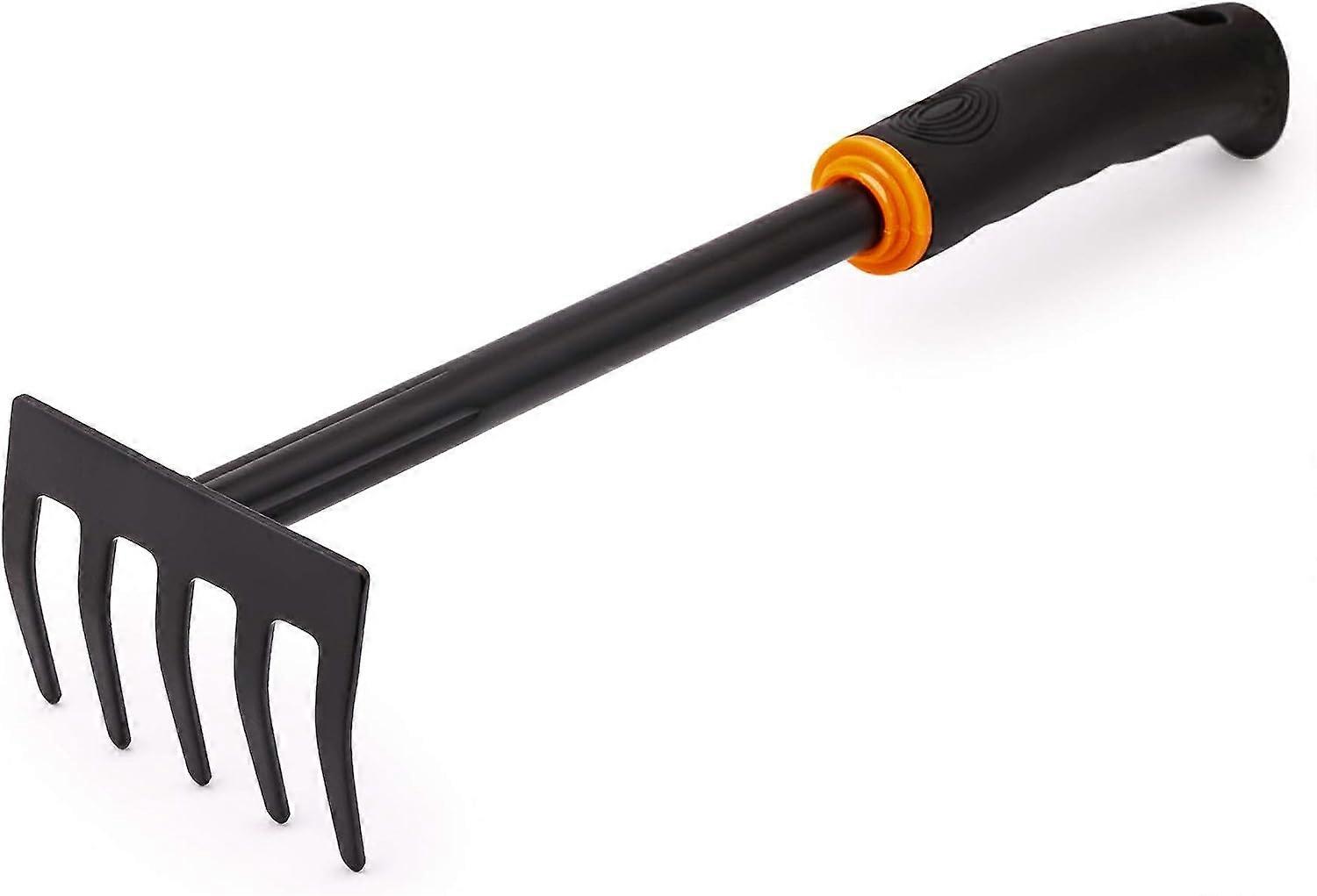 Luxury garden rake 9 cm wide in black lacquered carbon steel | Garden ...