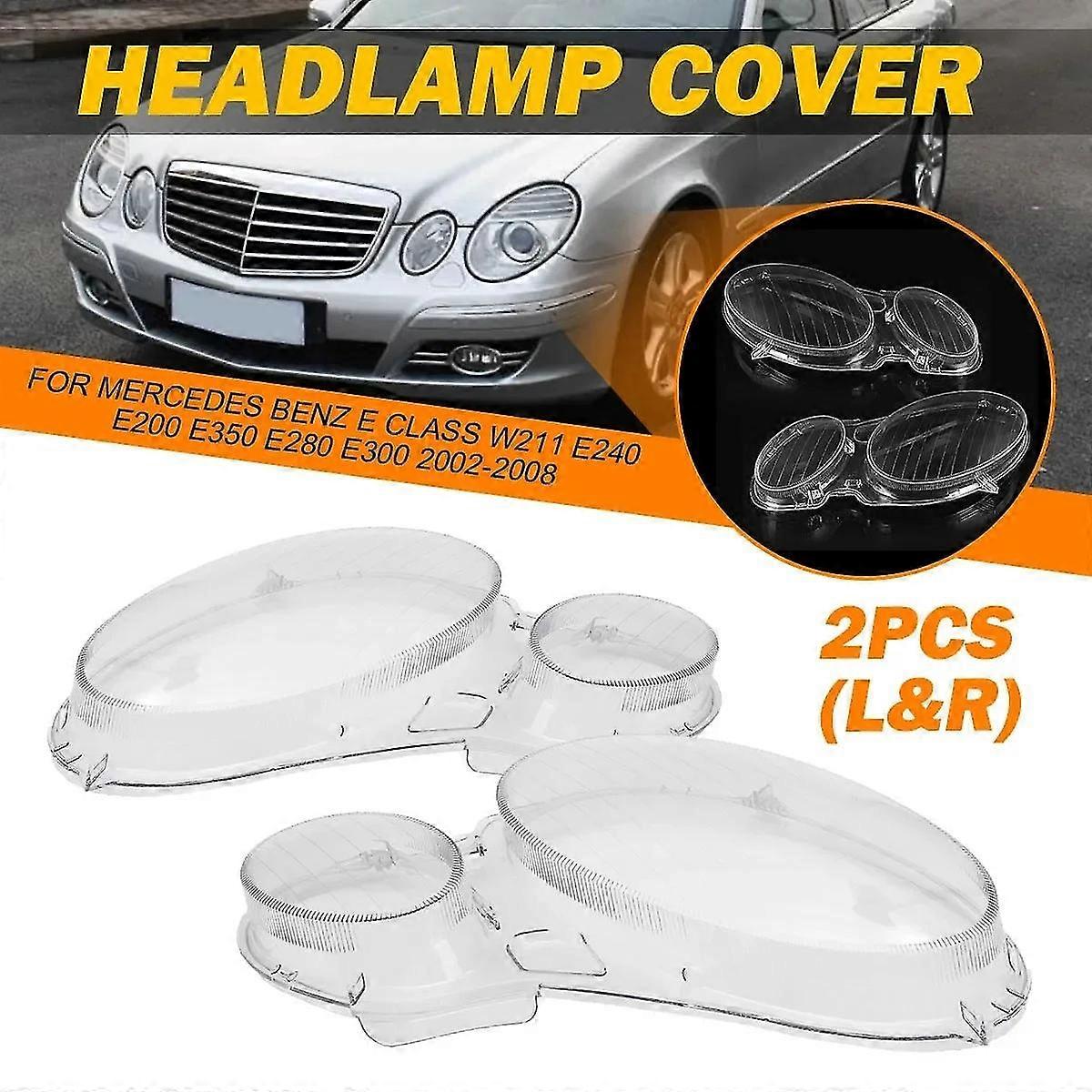 Car Front Headlight Lens Glass Cover For Mercedes For Benz E Class W211 ...