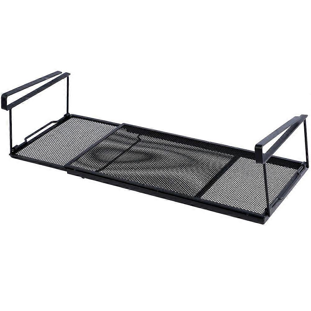 Extendable Steel Under Cabinet Organizer Shelf, Under Desk Storage Rack ...