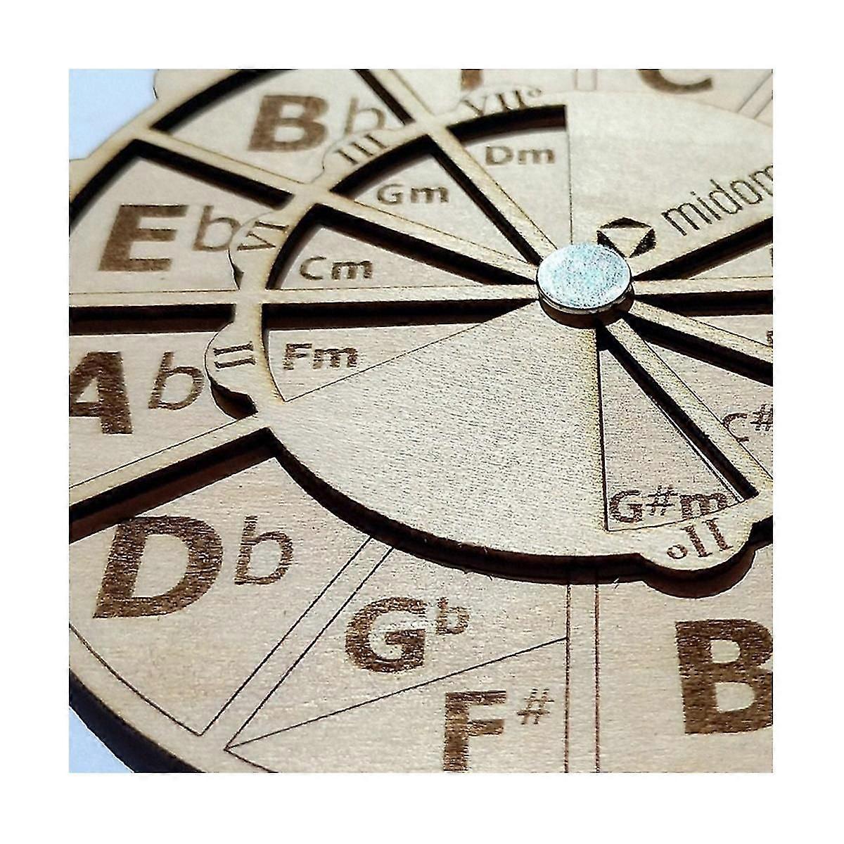 Wooden Melody Tool, Circle Of Fifths For Musicians, To Readily Find ...