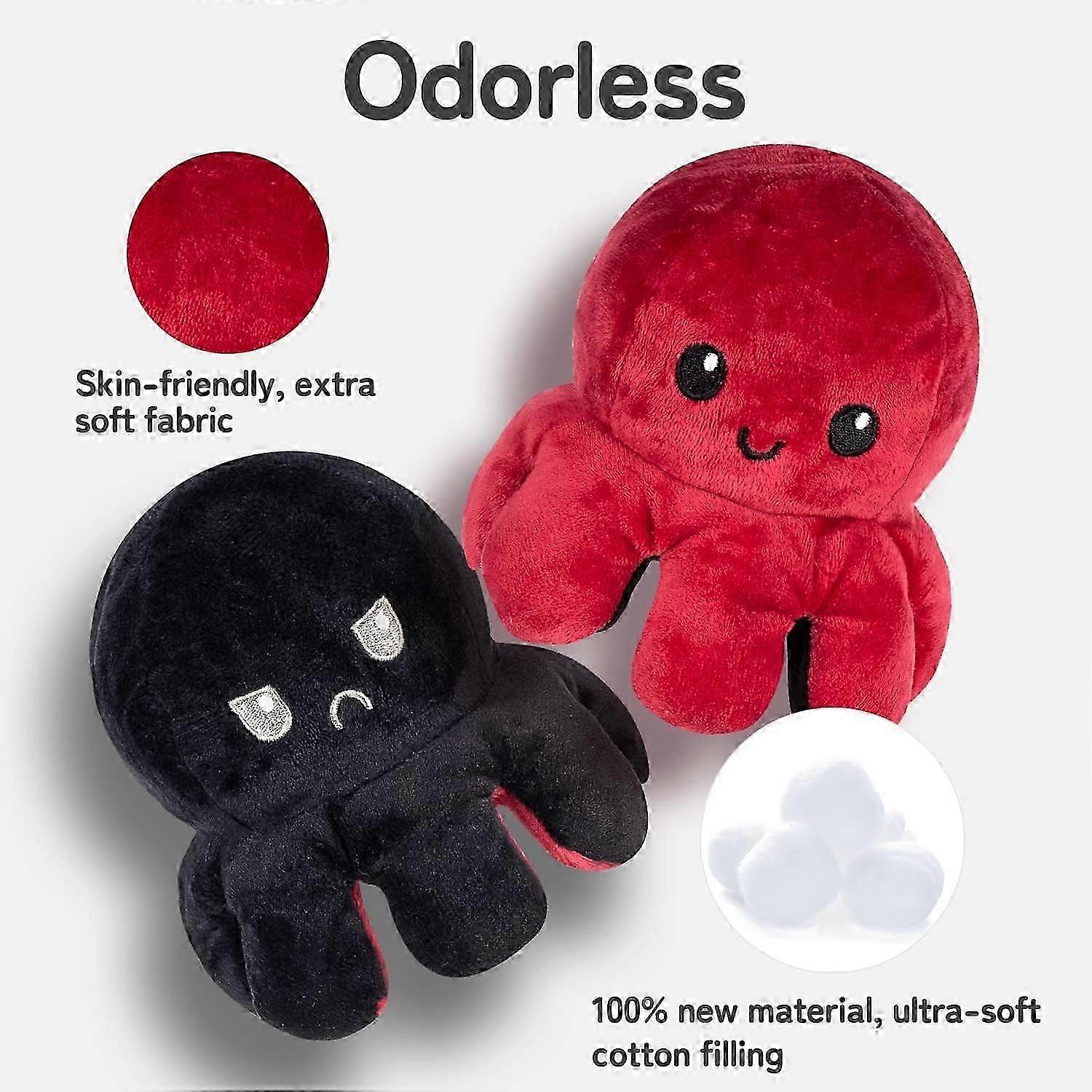 Reversible Octopus Plush Toy,Octopus Stuffed Animal, Soft Plush Gift ...