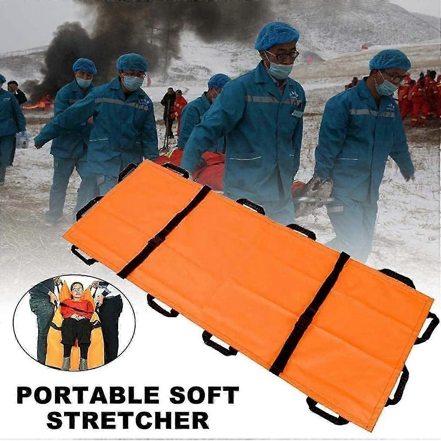 Emergency Stretcher, Household Medical Foldable Soft Stretcher With 8 ...