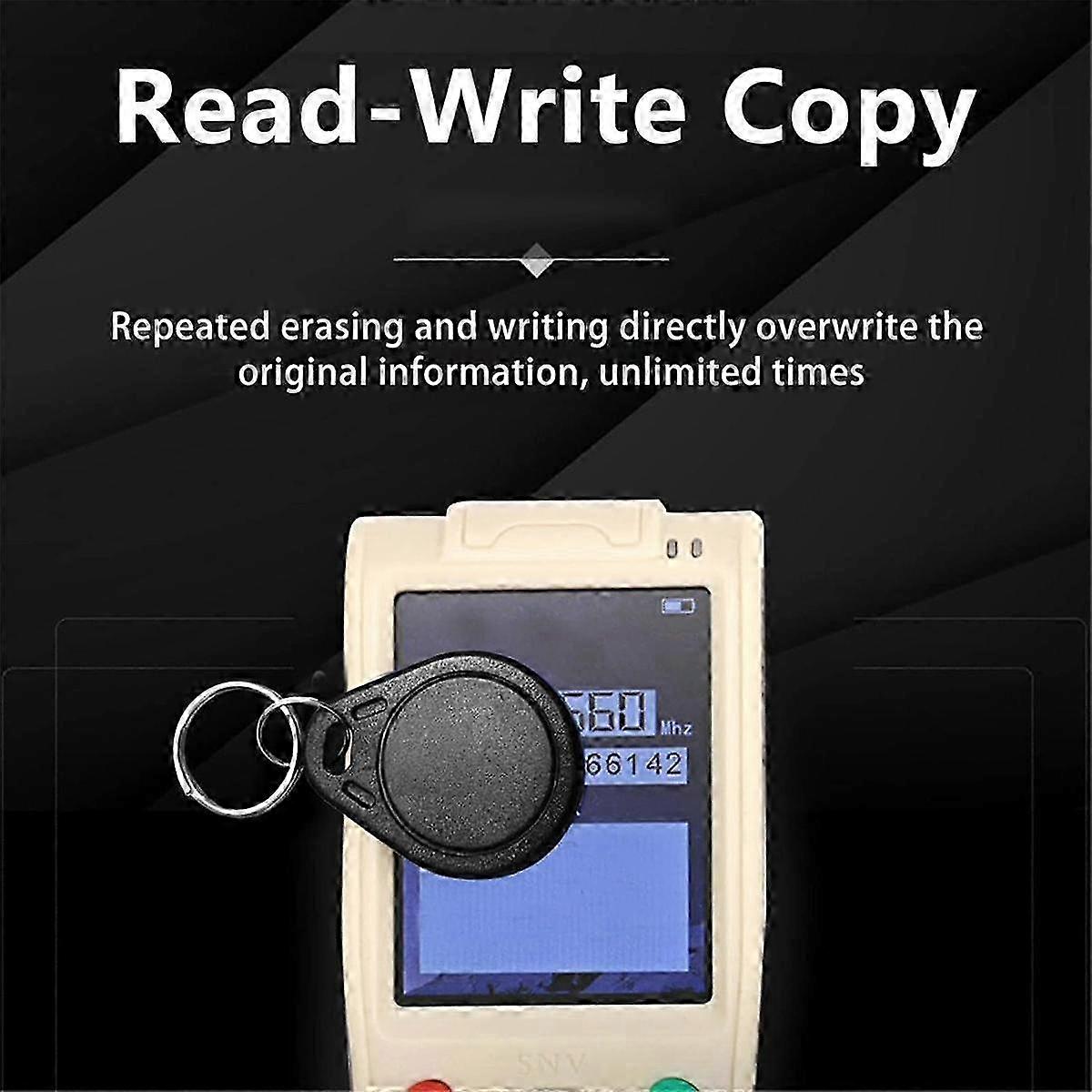 50Pcs T5577 Writable 125kHz RFID Key Fob Proximity ID Card Token Tag ...