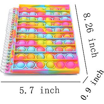 Pop Notebook, Pop Bubble Fidget Notebook Pop Fidget Toys Notebook To ...