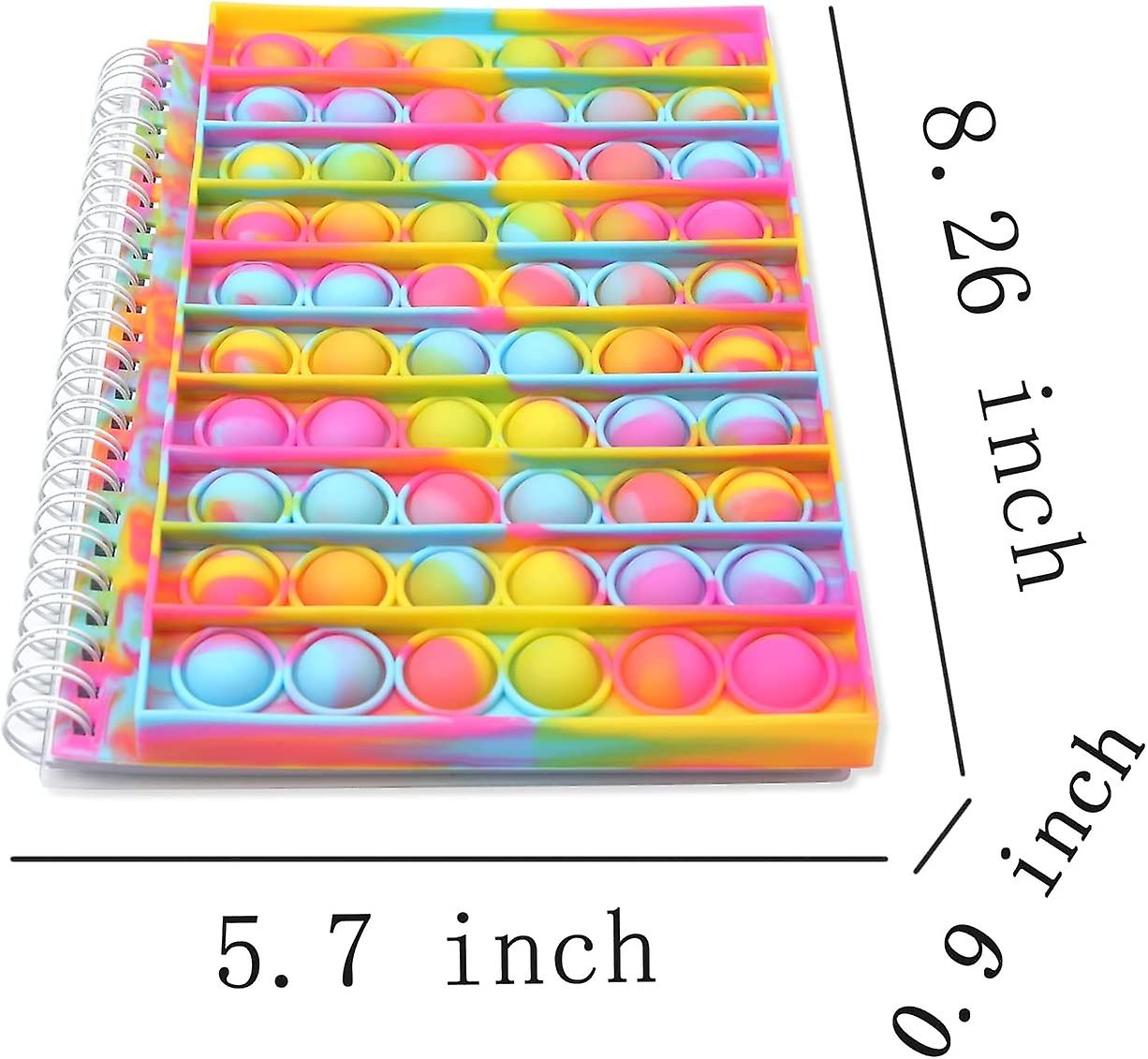 Pop Notebook, Pop Bubble Fidget Notebook Pop Fidget Toys Notebook To ...