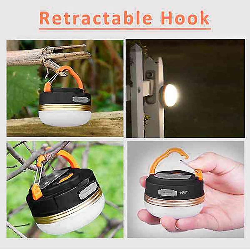 Rechargeable Led Camping Lantern - Mini Tent Light, Usb Powered For ...