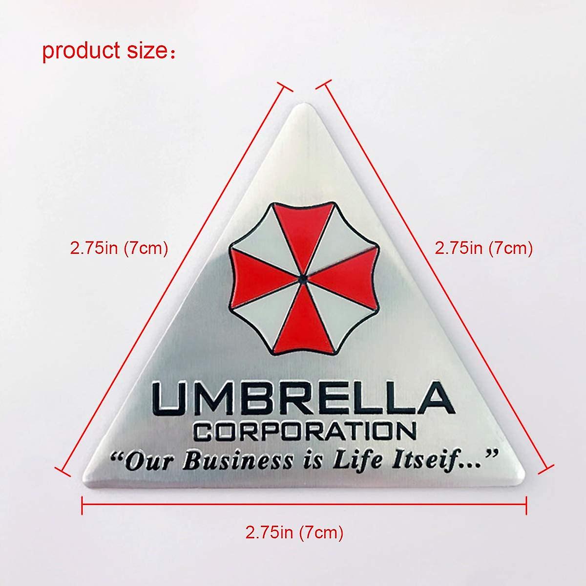 Umbrella Corporation Decals Aluminum Alloy resi dent e vil Stickers ...