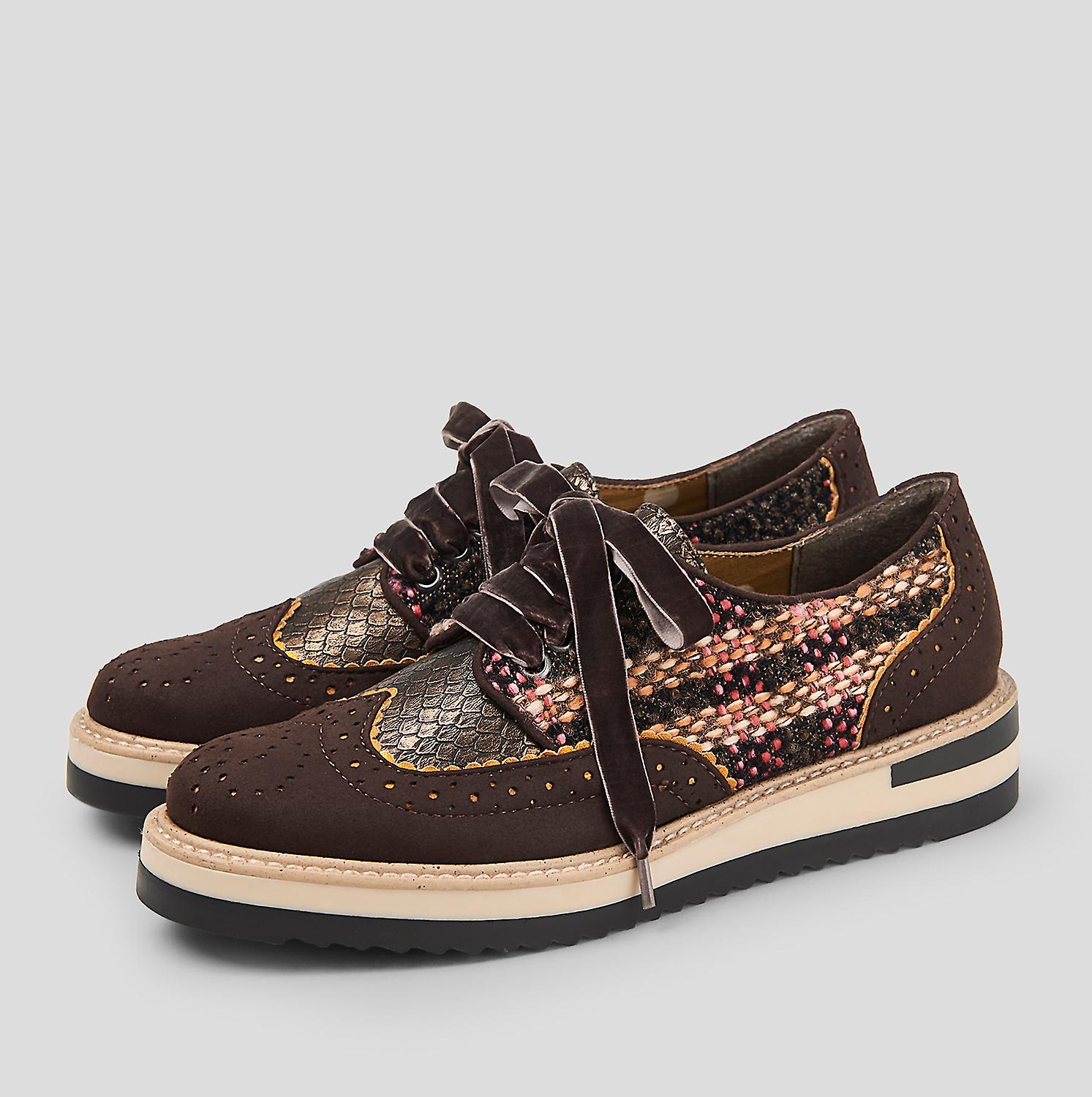 Ruby Shoo Women's Davina Lace Up Loafer Shoes & Matching Kobe Bag ...