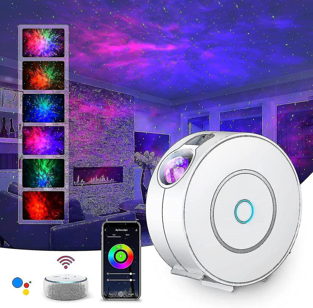 Led Smart Star Projector 3d Galaxy Cloud Star Light Projector Bedroom ...