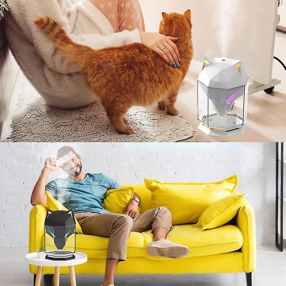 Wolf Head Humidifier 650ml Usb Aromatherapy Humidifiers Diffusers With ...