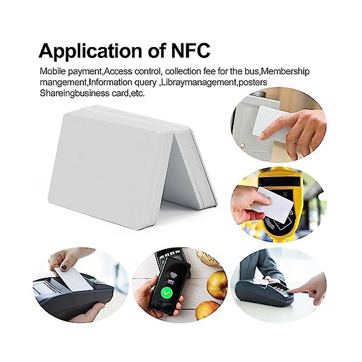 100 Pcs Nfc Cards Blank 215 Nfc Cards 215 Tags Rewritable Nfc Cards 504 ...
