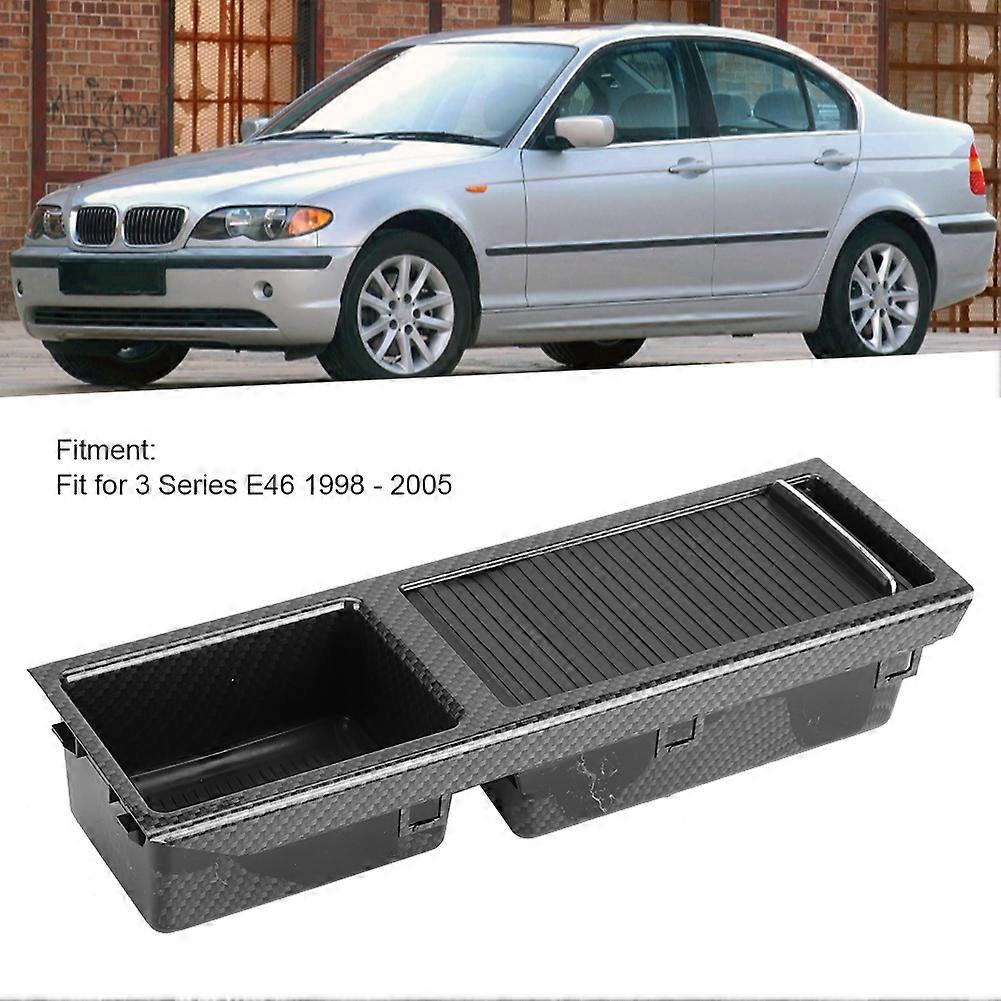 Center Console Tray Carbon Fiber Grain Storage Insert Drawer ...