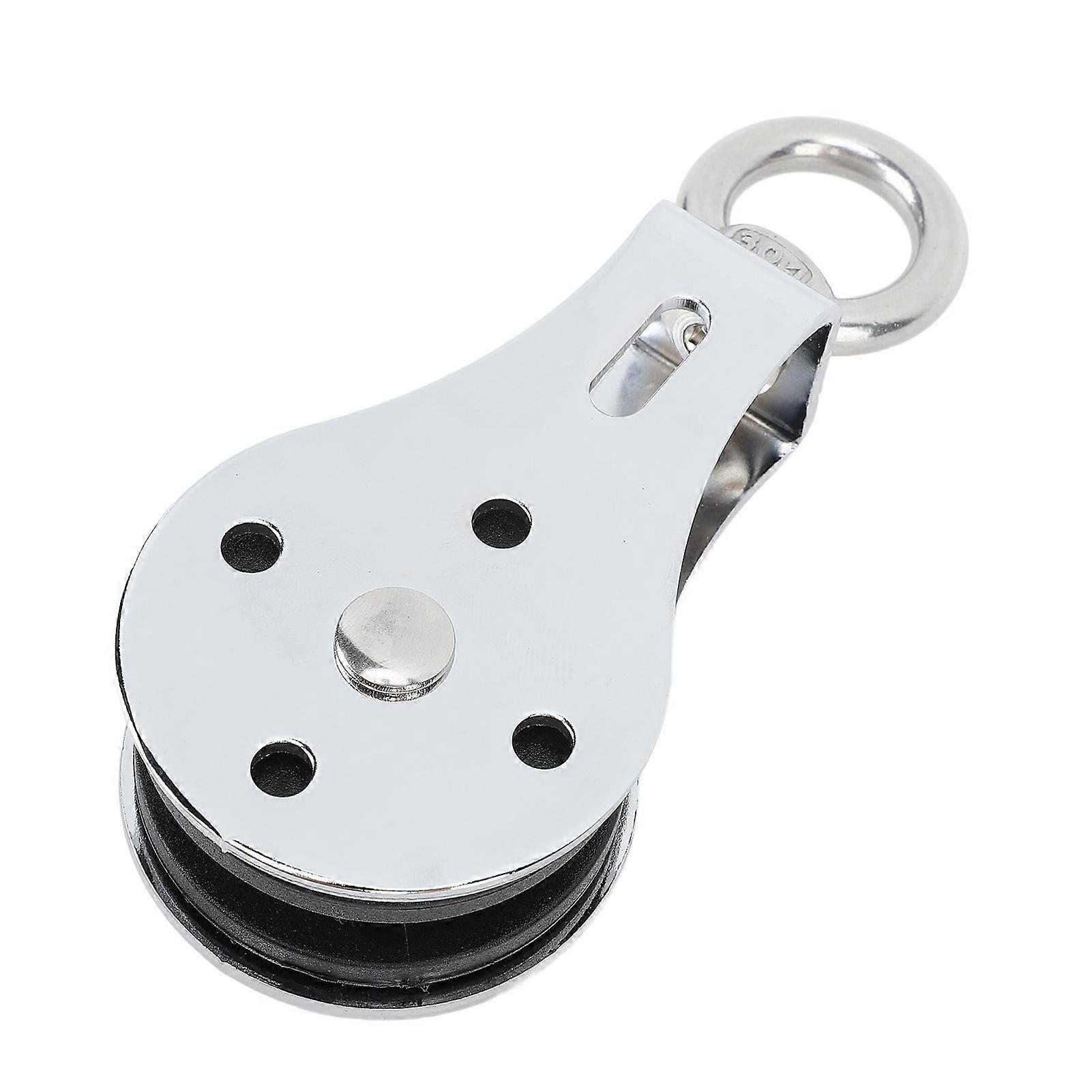 Lifting Single Pulley High Load Bearing Iron Noise Free Swivel Hook ...