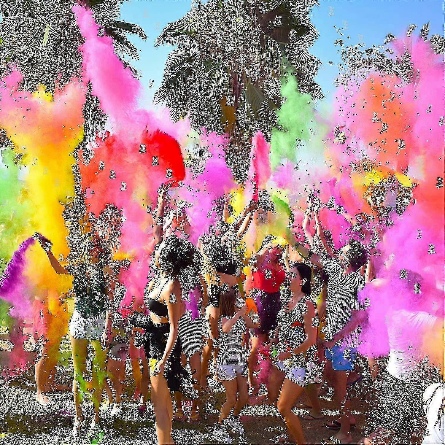 Kryc Festofcolor 14 Packets, 50g Each, 7 Brilliant Color Holi Powder ...