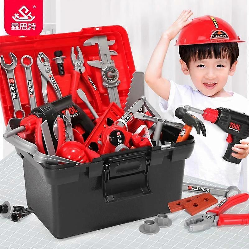 Children's Toolbox Engineer Simulation Repair Tools Ax Carpentry Drill ...