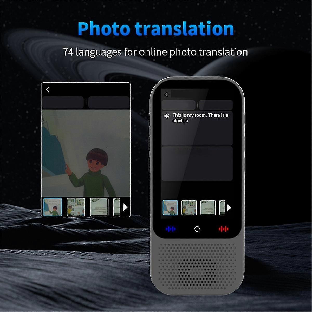 S80 Pro AI Translation Device Real Time Smart Voice Photo Translator ...