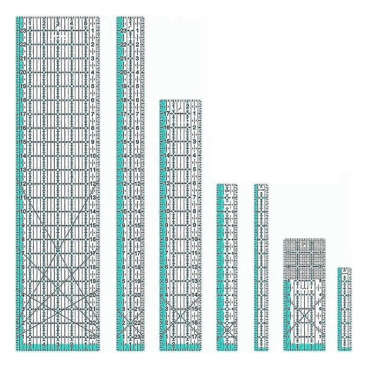 Quilting Rulers,7 Sewing Rulers Quilting Templates,quilting Supplies ...
