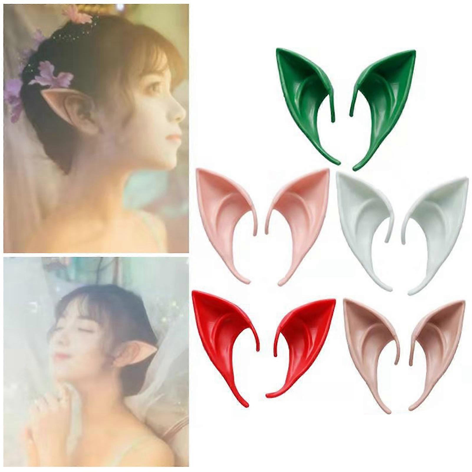 10 Pairs of Soft Latex Elf Ears Adorable Simple Operation Elf Ears for ...