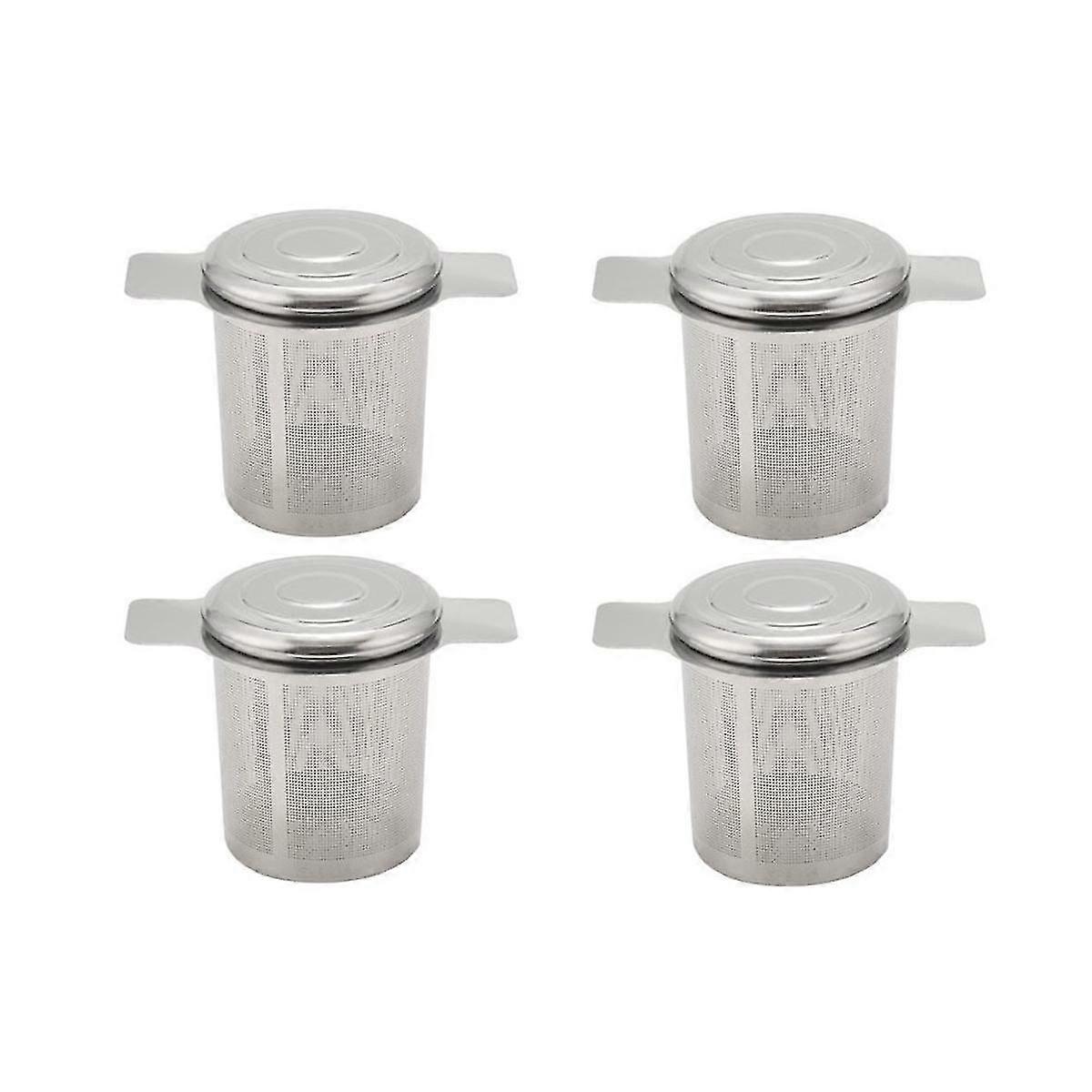 4Pcs Loose Leaf Tea Filters,Stainless Steel Tea Basket Filters Tea ...