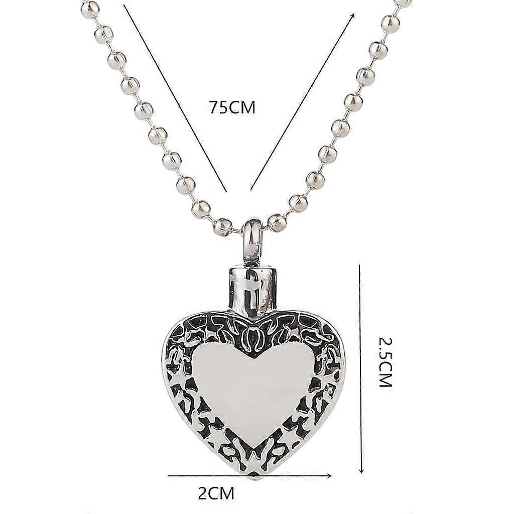 Stainless Steel Ashes Locket Necklace Ashes Holder Prayer Box Locket ...