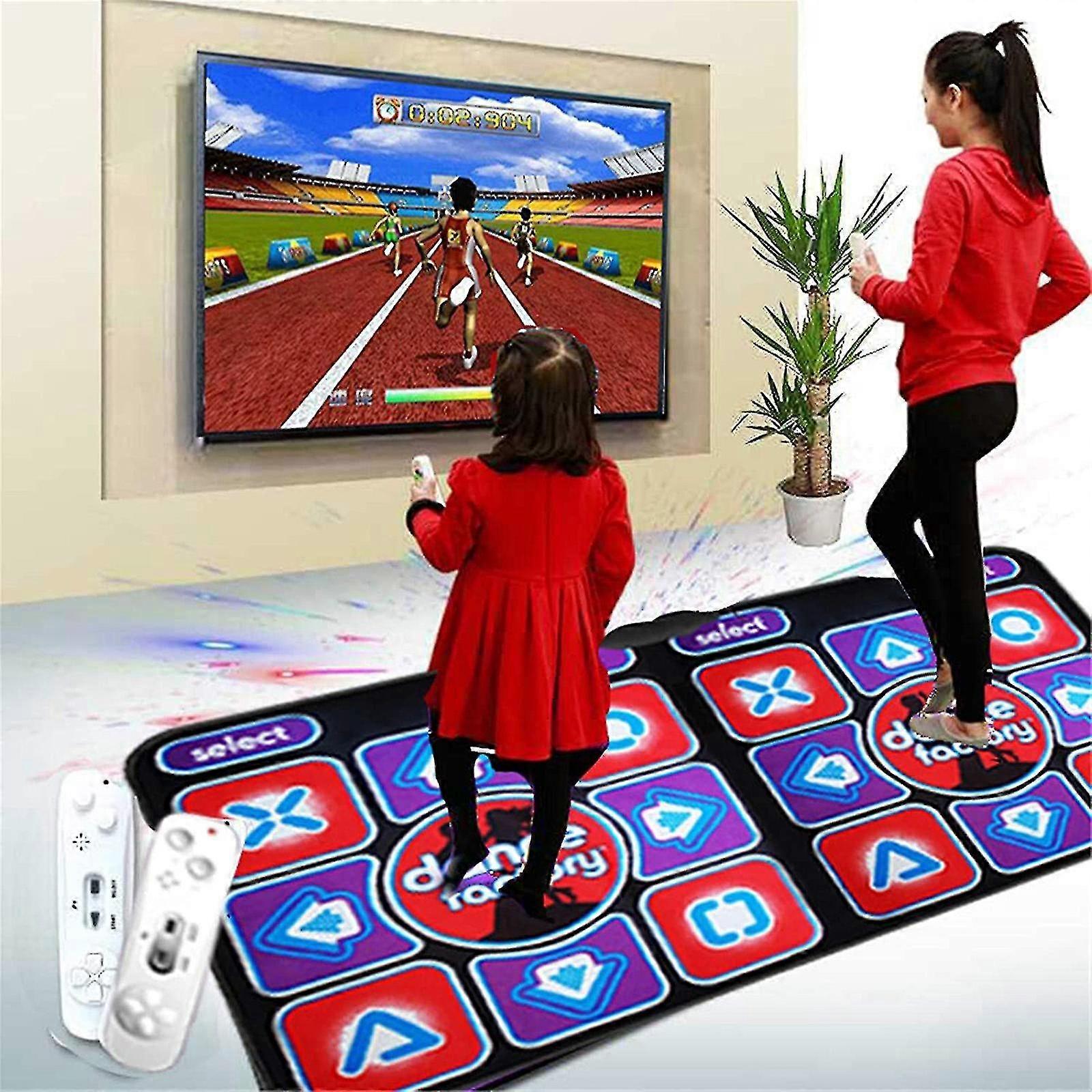 Double Dancing Mat Double User Wired Dance Mat Game Non-slip With 2 ...