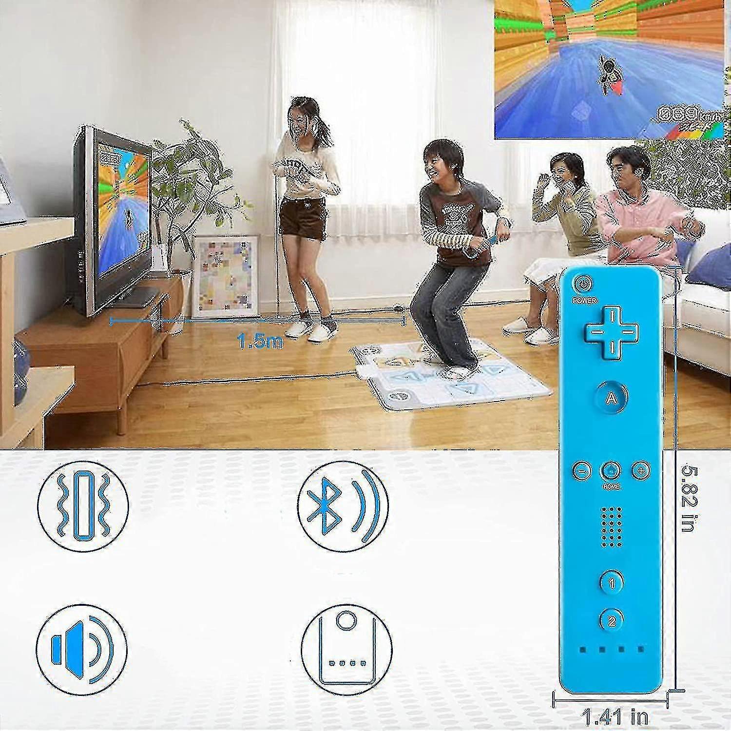 Blue Wii Remote Controller For Wii And Wii U Console | Fruugo HU