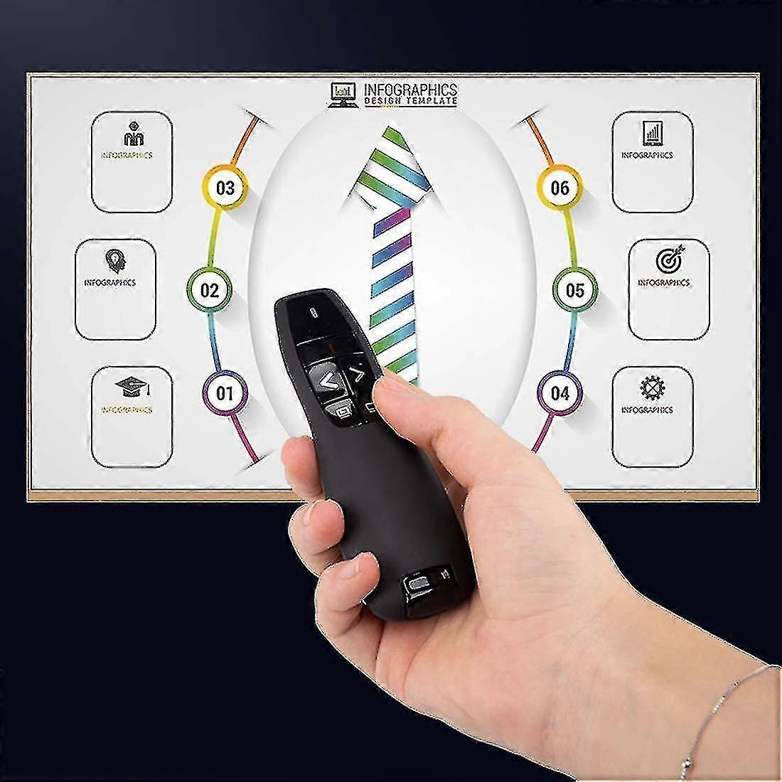 K400 Wireless Presentation Remote, 2.4 Ghz, Usb-receiver, Red Laser ...