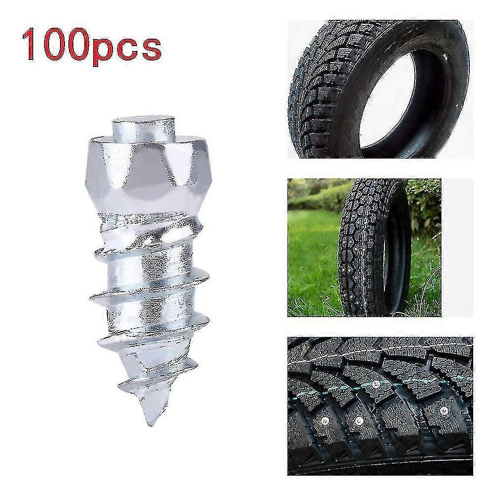 100pcs 12mm Tire Studs Carbide Screw Snow Spikes Anti- Anti-ice For Car ...