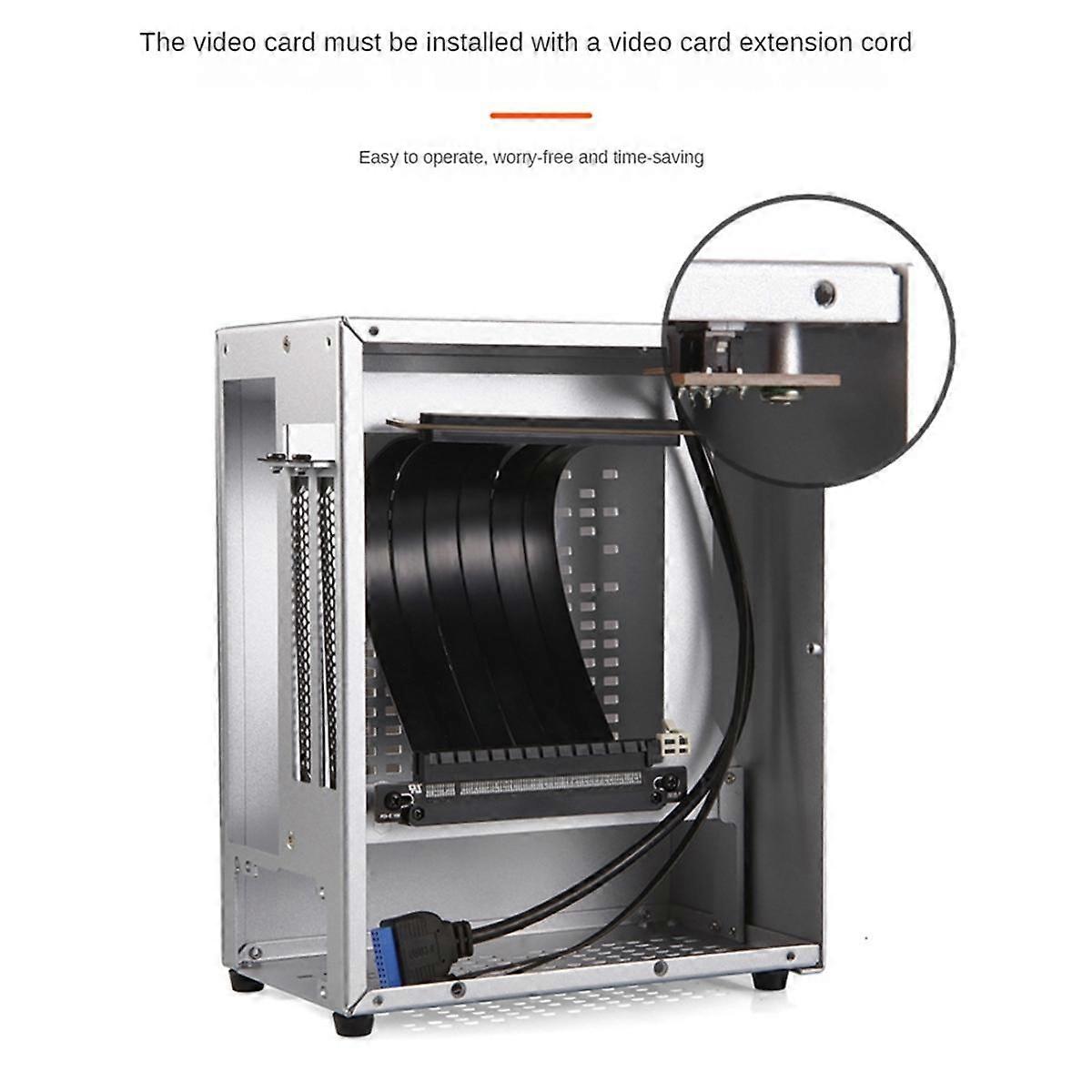 A07 Mini ITX Computer Case Chassis HTPC Host Case USB3.0 ITX Enclosure ...