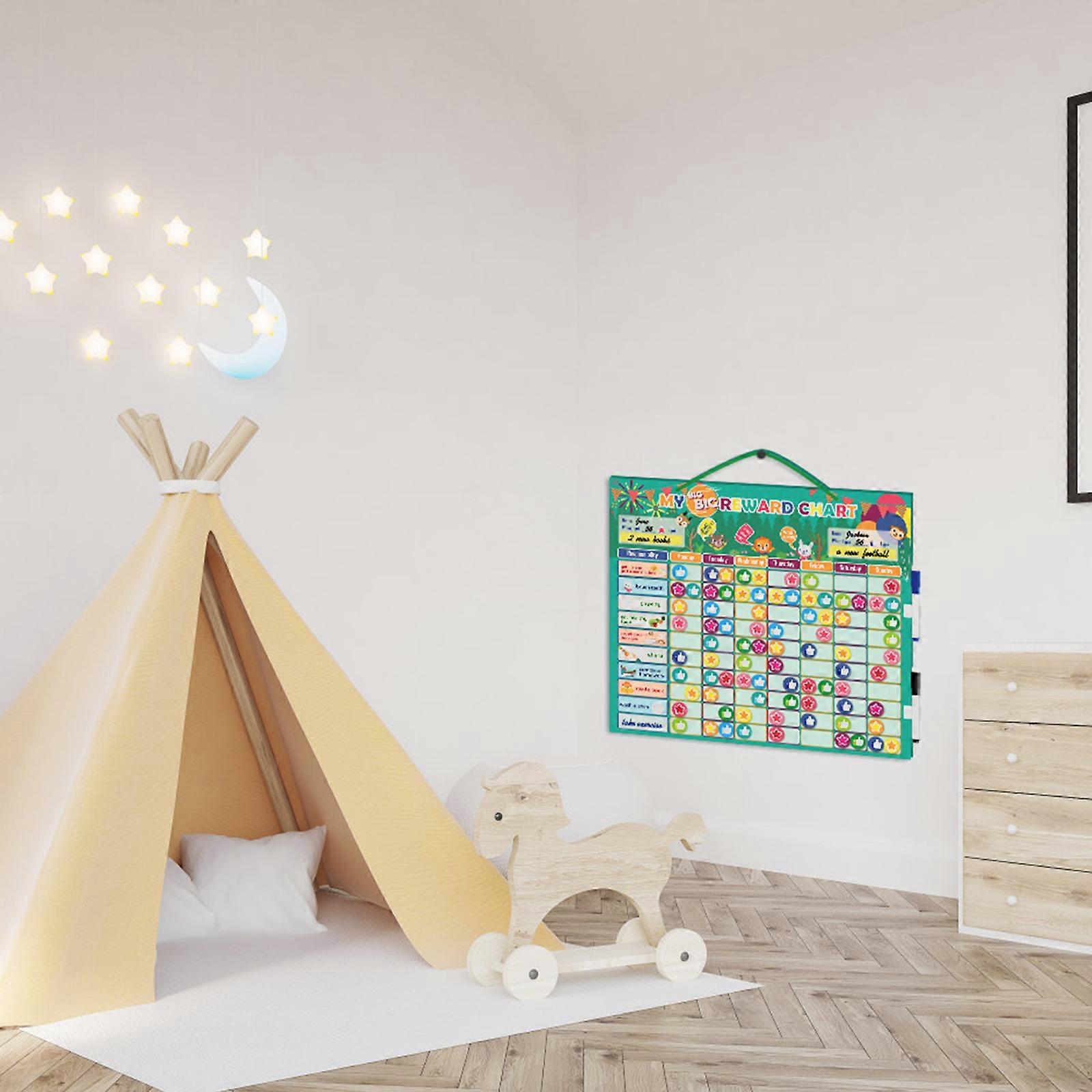 Magnetic Kids Behavior Chart for Self-Discipline and Rewards | Fruugo UK