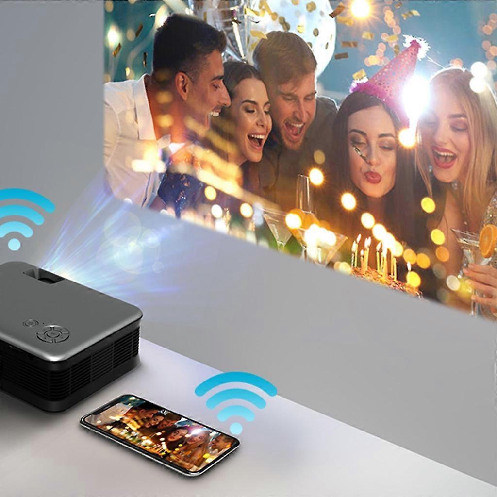 Home Theater Portable Projector Support 1080P Wireless Same Screen ...
