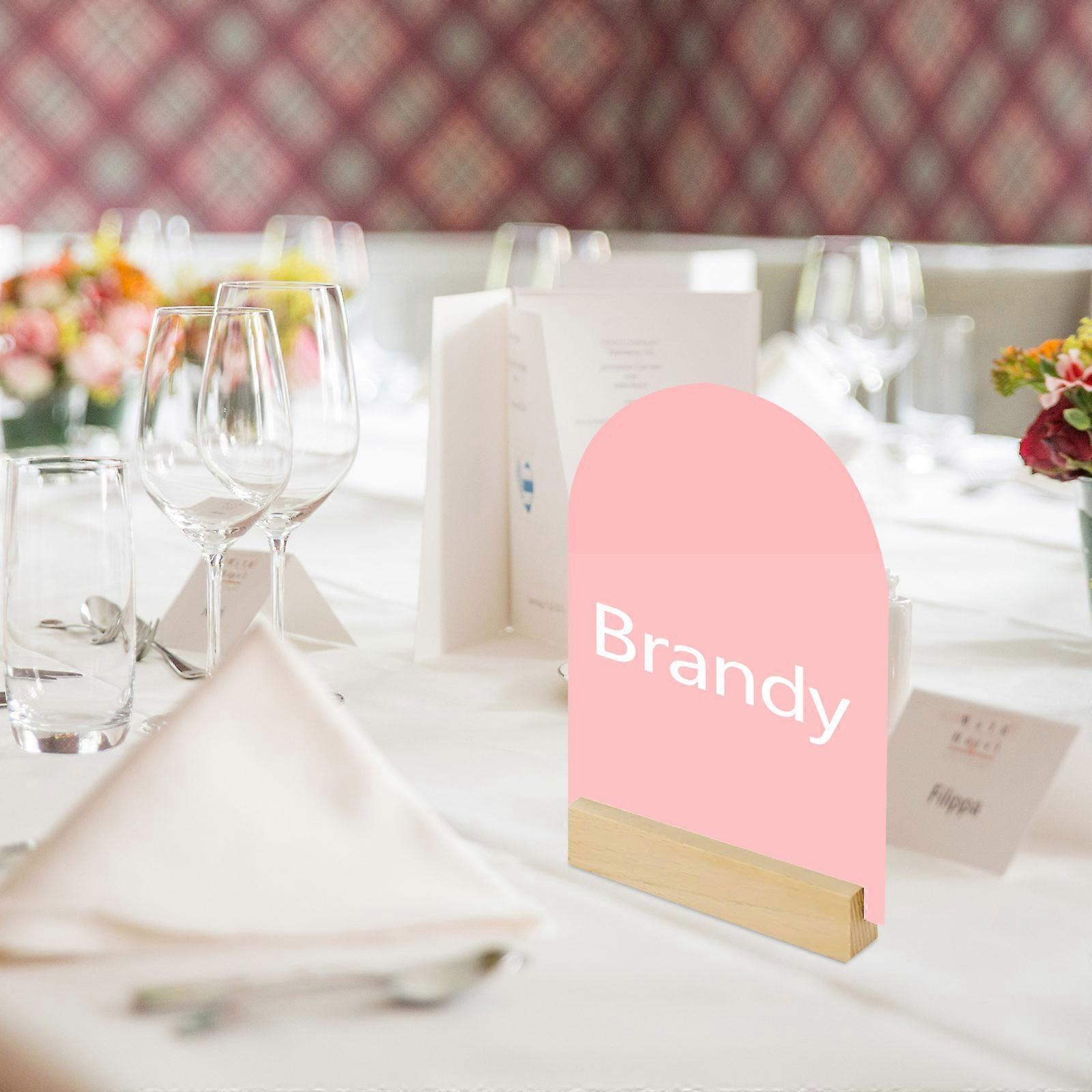 12 Pack Wooden Card Holders, Pine Wood Table Number Stands for Wedding ...