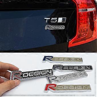 3d Metal R Design Logo Car Rear Trunk Fender Emblem Badge Sticker For ...