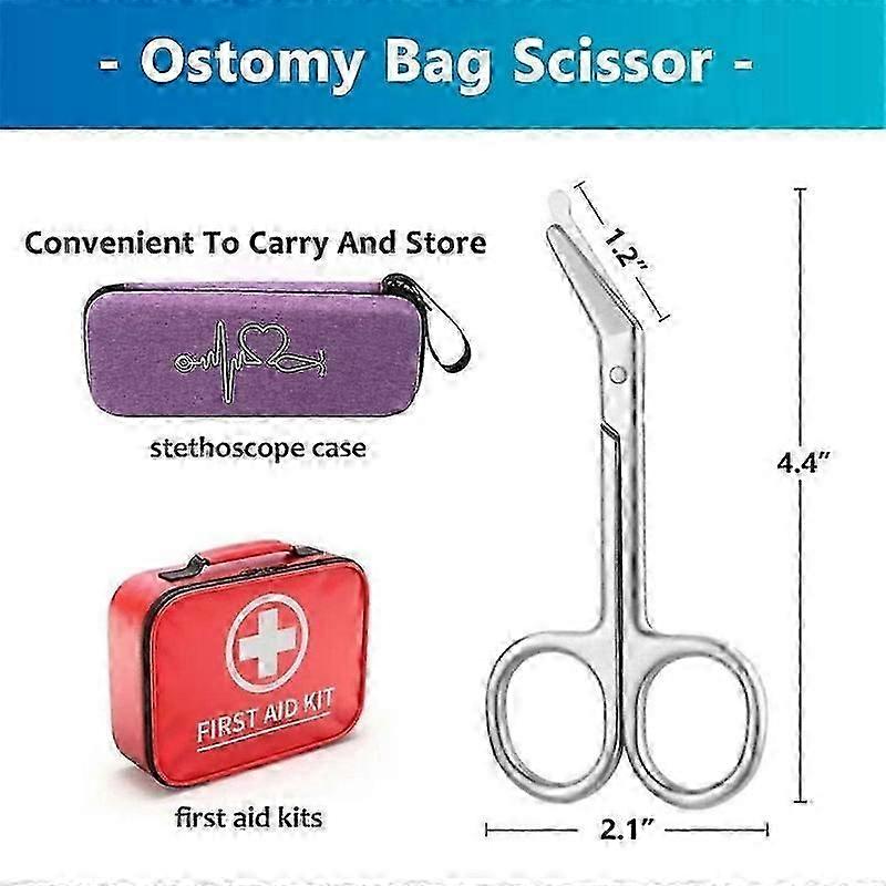 Stoma Pouch Scissors for Colostomy & Ileostomy Care - Stainless Steel ...