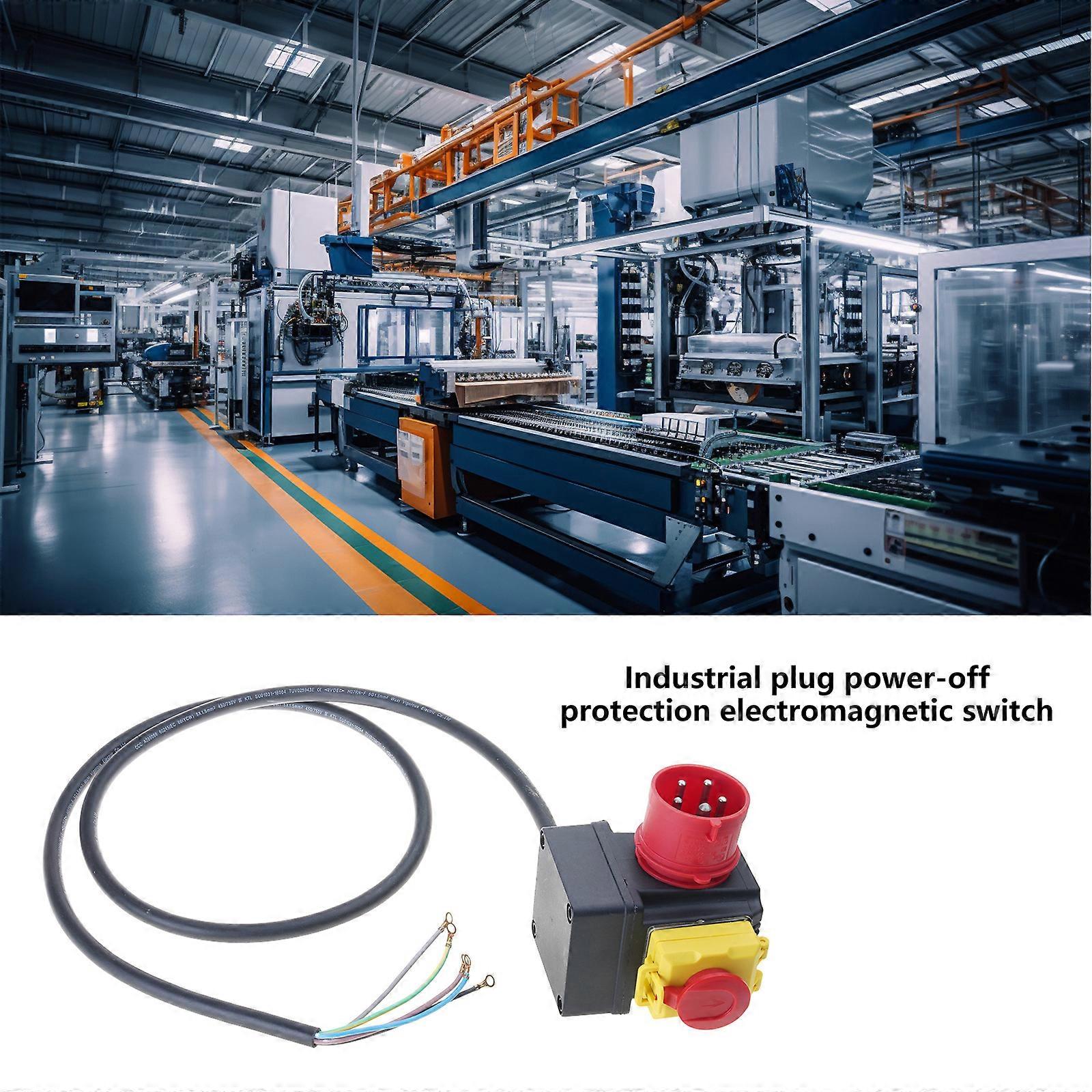 Industrial Machine Switches 400V 3 Phase Emergency Stop Flap with Phase ...